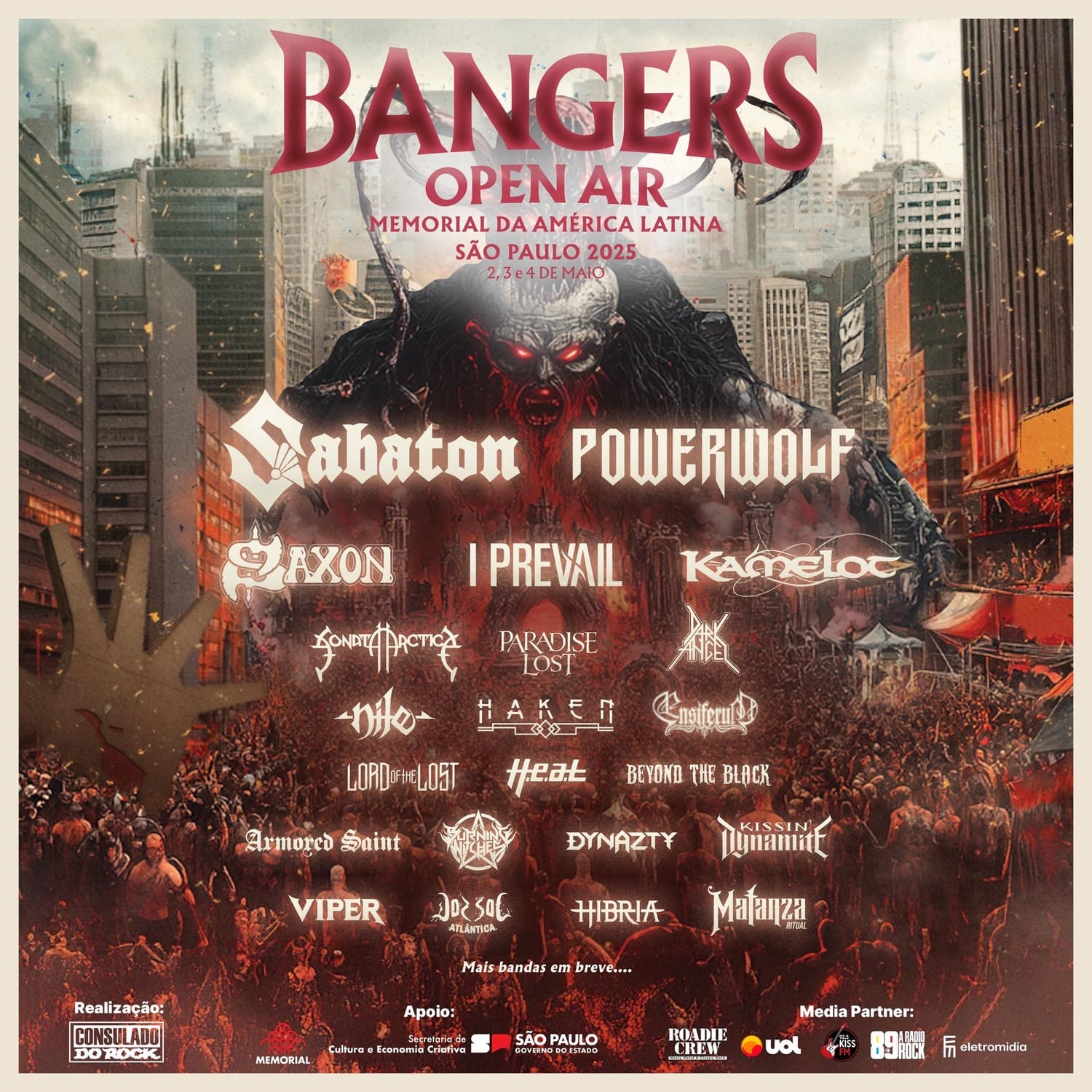 BANGERS OPEN AIR 2025 - A line up completa é definida e festival ...